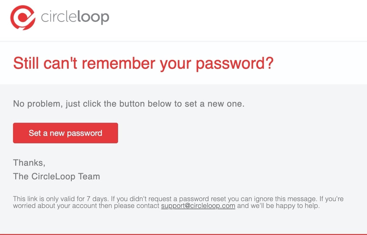 Problems logging into your account