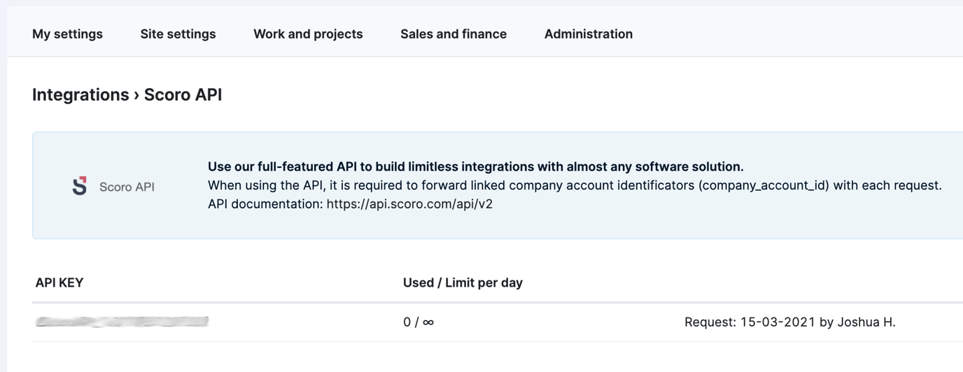 Integrating CircleLoop with Scoro
